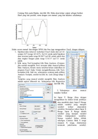 Deteksi autokorelasi | DOCX