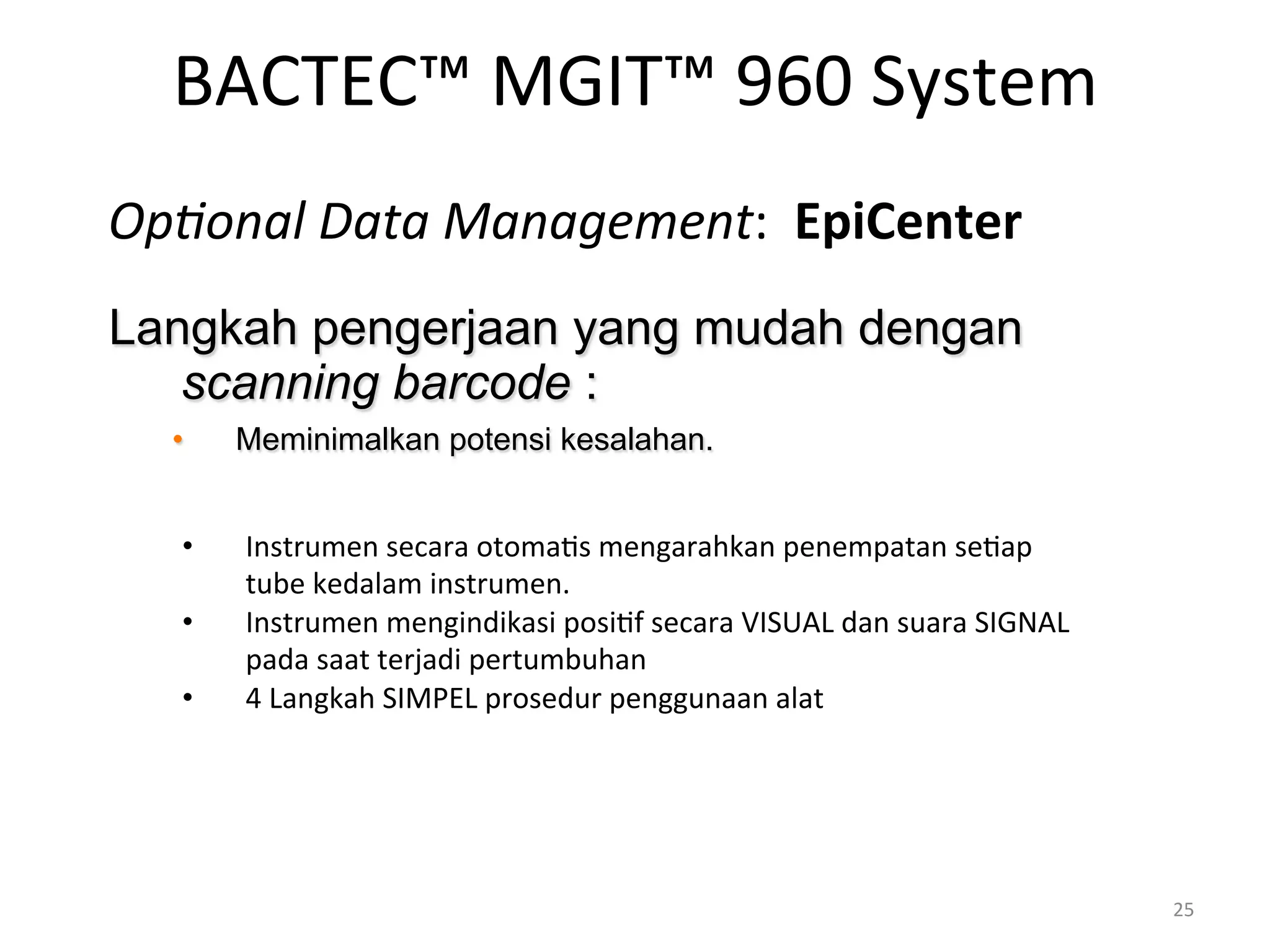 Deteksi mikobakterium menggunakan manual mgit dan bactectm mgittm 960 ...