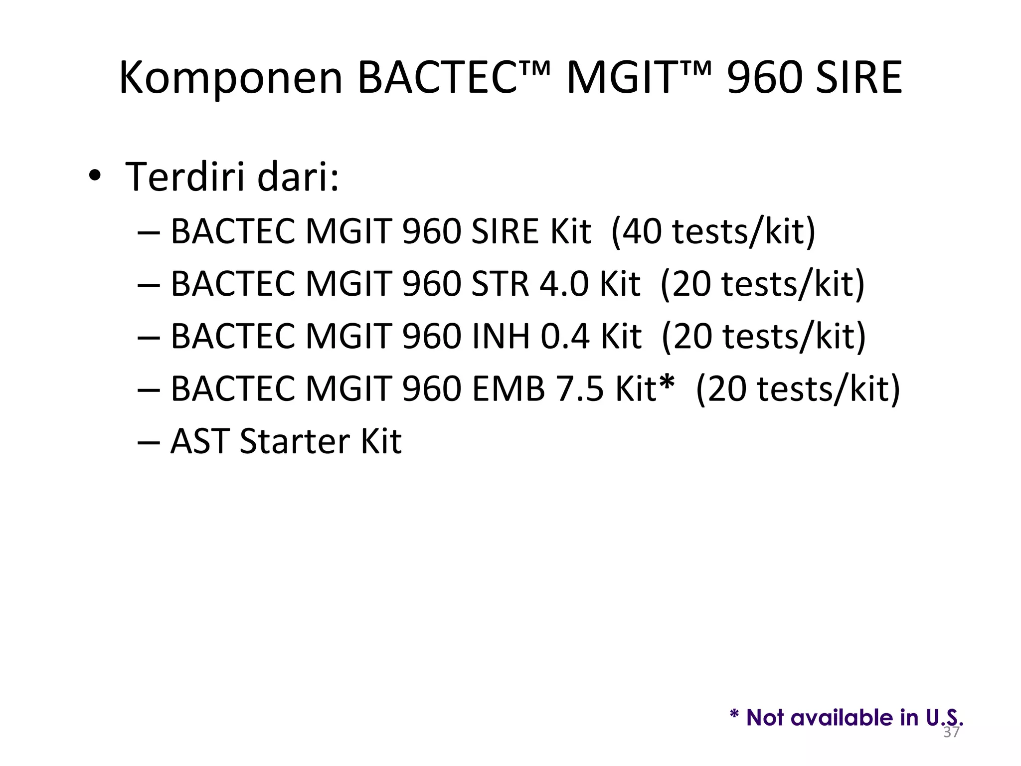 Deteksi mikobakterium menggunakan manual mgit dan bactectm mgittm 960 ...