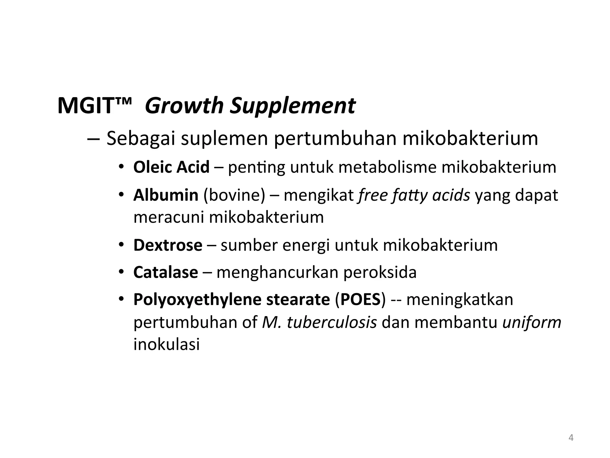 Deteksi mikobakterium menggunakan manual mgit dan bactectm mgittm 960 system | PDF