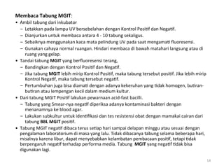 Deteksi mikobakterium menggunakan manual mgit dan bactectm mgittm 960 ...