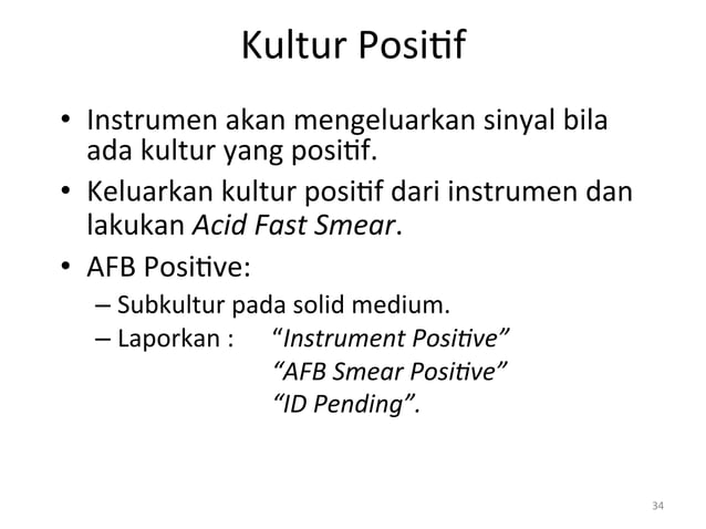 Deteksi mikobakterium menggunakan manual mgit dan bactectm mgittm 960 ...
