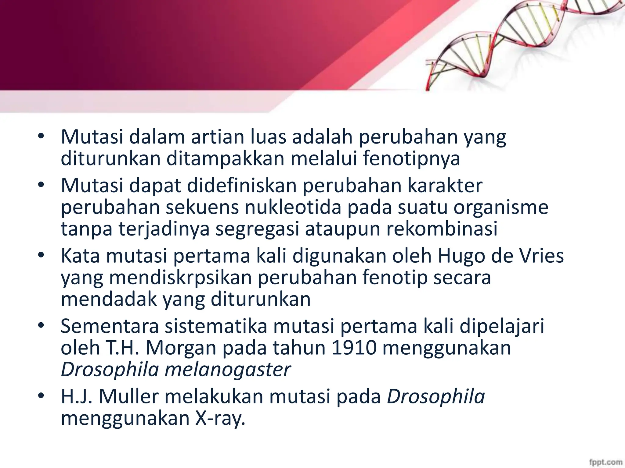 Deteksi Mutasi-2 pada manusia untuk infeksi ataupun bukan.ppt