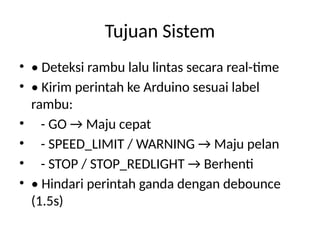 ppt yolo deteksi rambu arduino dan image processing 2 | PPTX