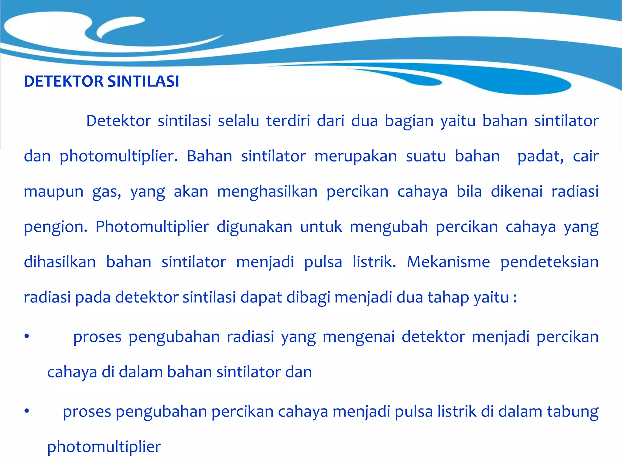 Detektor radiasi | PPTX