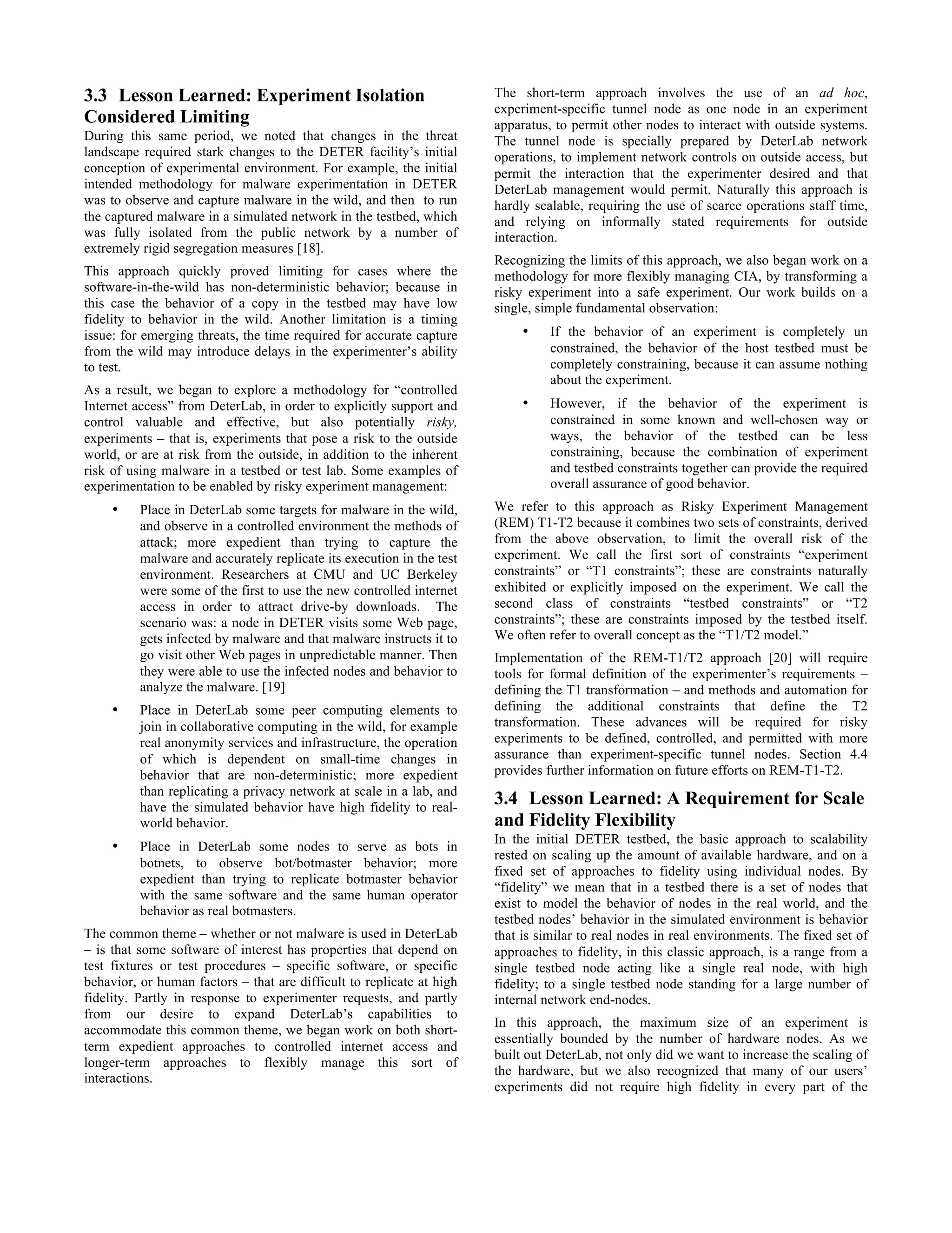 The Science of Cyber Security Experimentation: The DETER Project | PDF