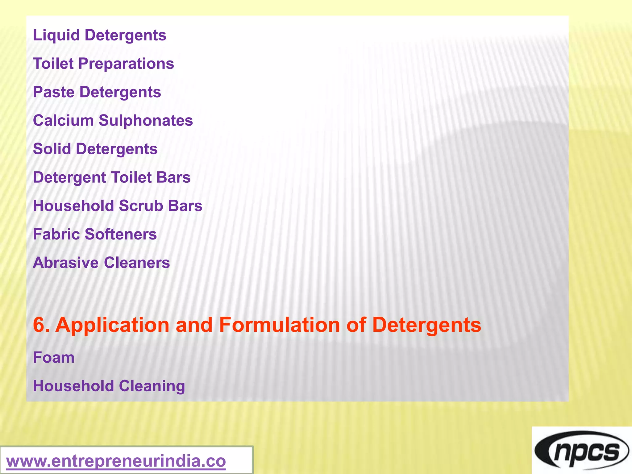 How to Manufacture Detergents Powder, Active Ingredients for Detergents, Surfactant, Formulation ...