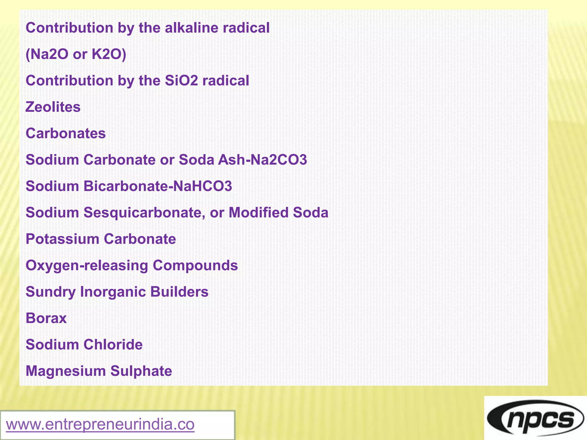 How to Manufacture Detergents Powder, Active Ingredients for Detergents ...