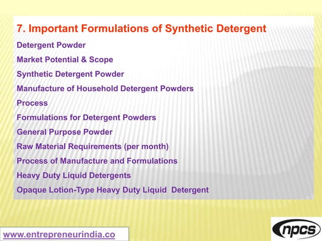 How to Manufacture Detergents Powder, Active Ingredients for Detergents ...