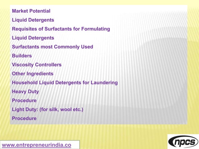 How to Manufacture Detergents Powder, Active Ingredients for Detergents ...