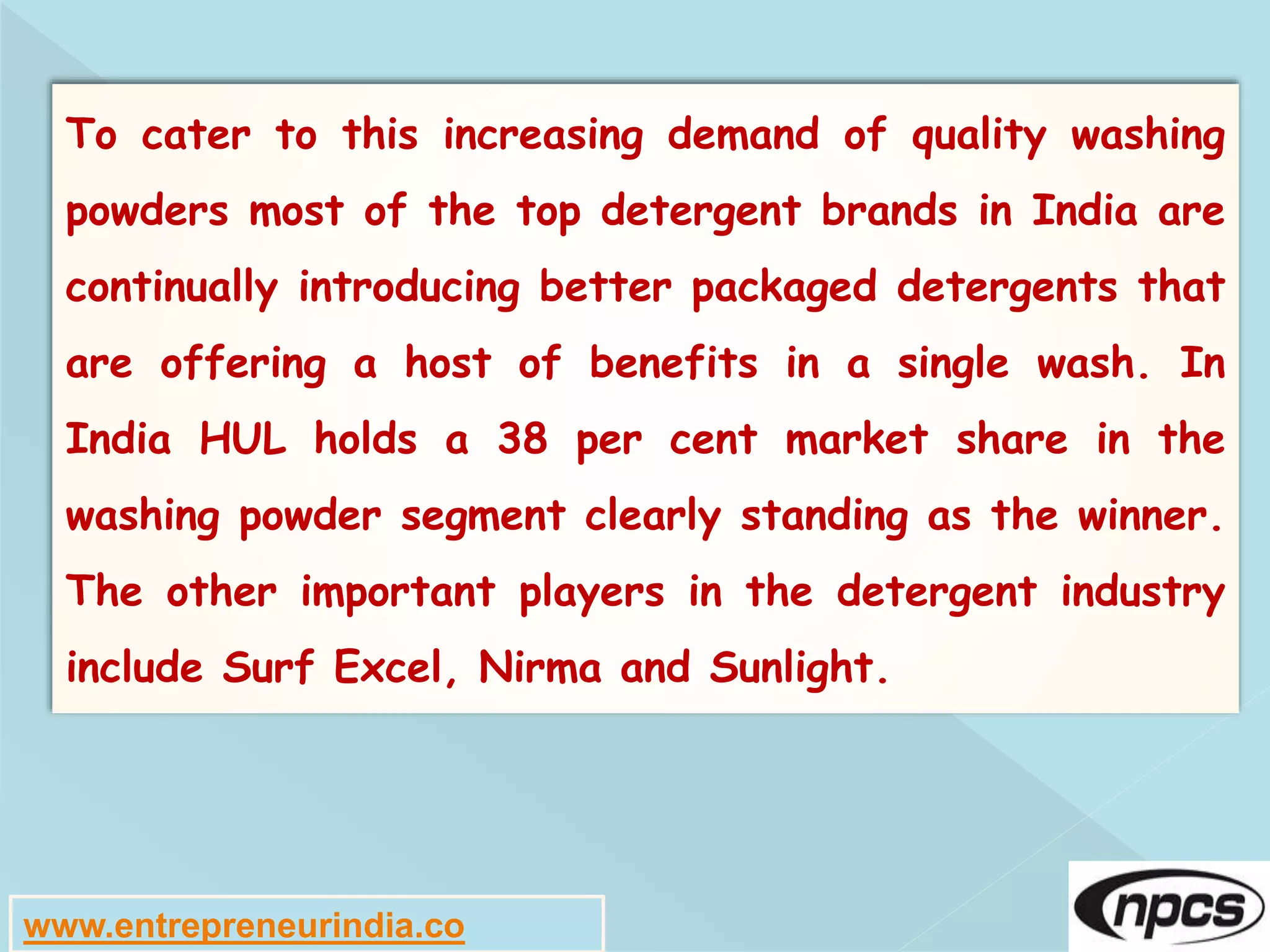 How to Manufacture Detergents (Detergent Manufacturing Business ...