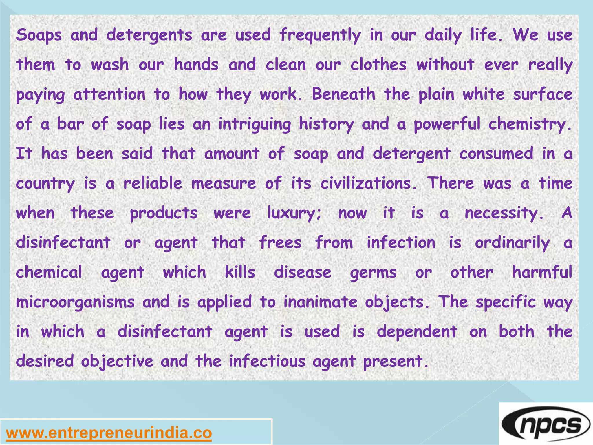 How to Manufacture Detergents (Detergent Manufacturing Business ...