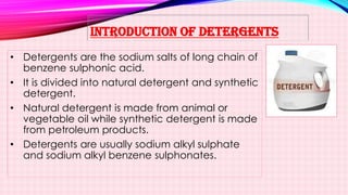 Detergents | PDF