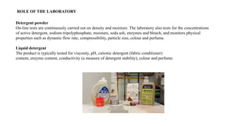 Detergents manufacture and raw materials | PPTX