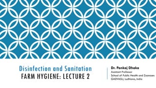 Disinfection and Sanitation: Farm Hygiene | PDF