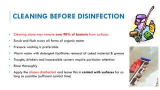 Disinfection and Sanitation: Farm Hygiene | PDF