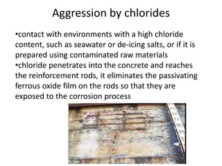 Deterioration of concrete | PPTX | Chemistry | Science