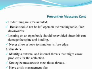 Deterioration of Library Materials | PPTX