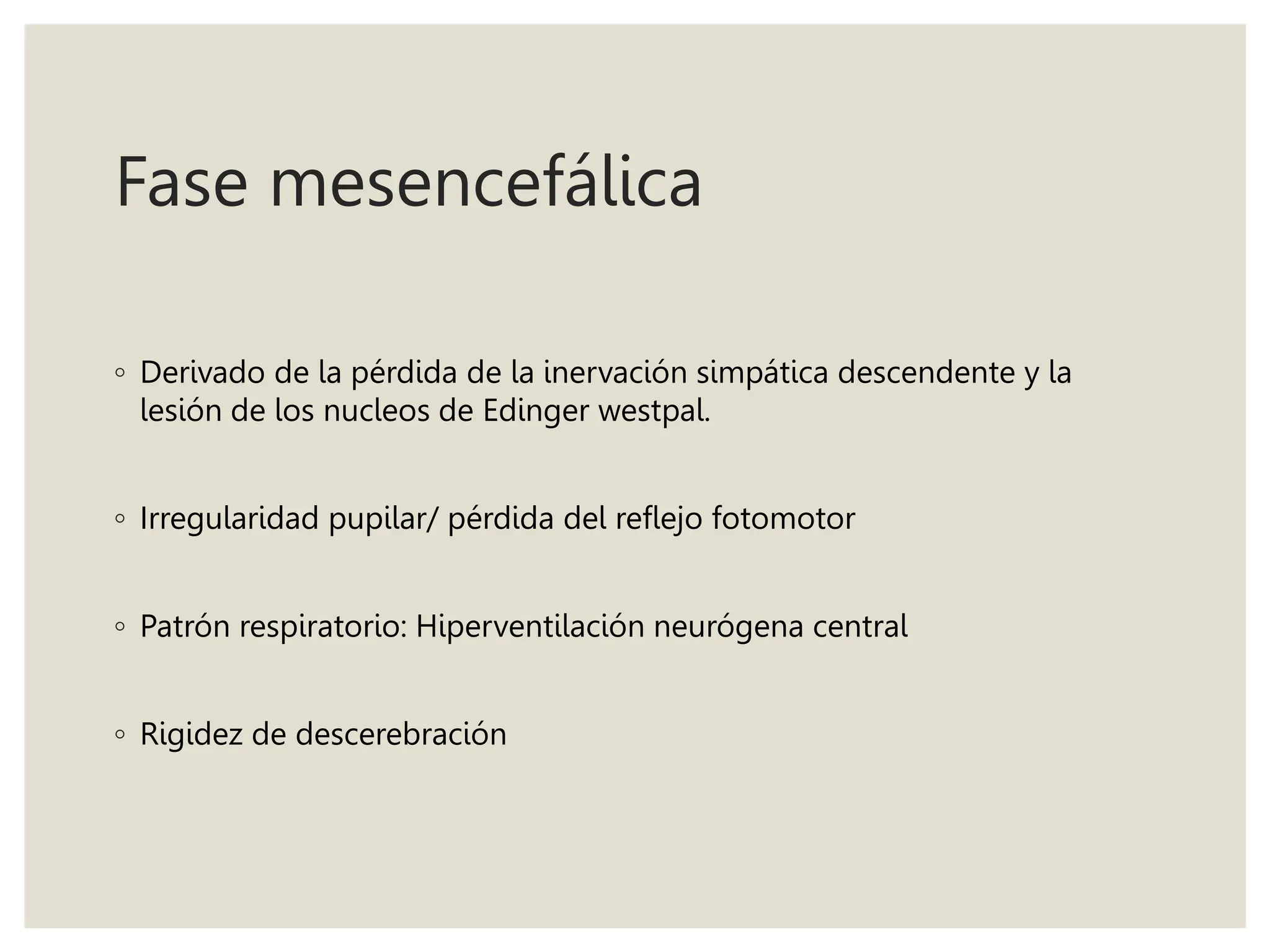 Fases del deterioro rostrocaudal - Medicina interna | PPTX