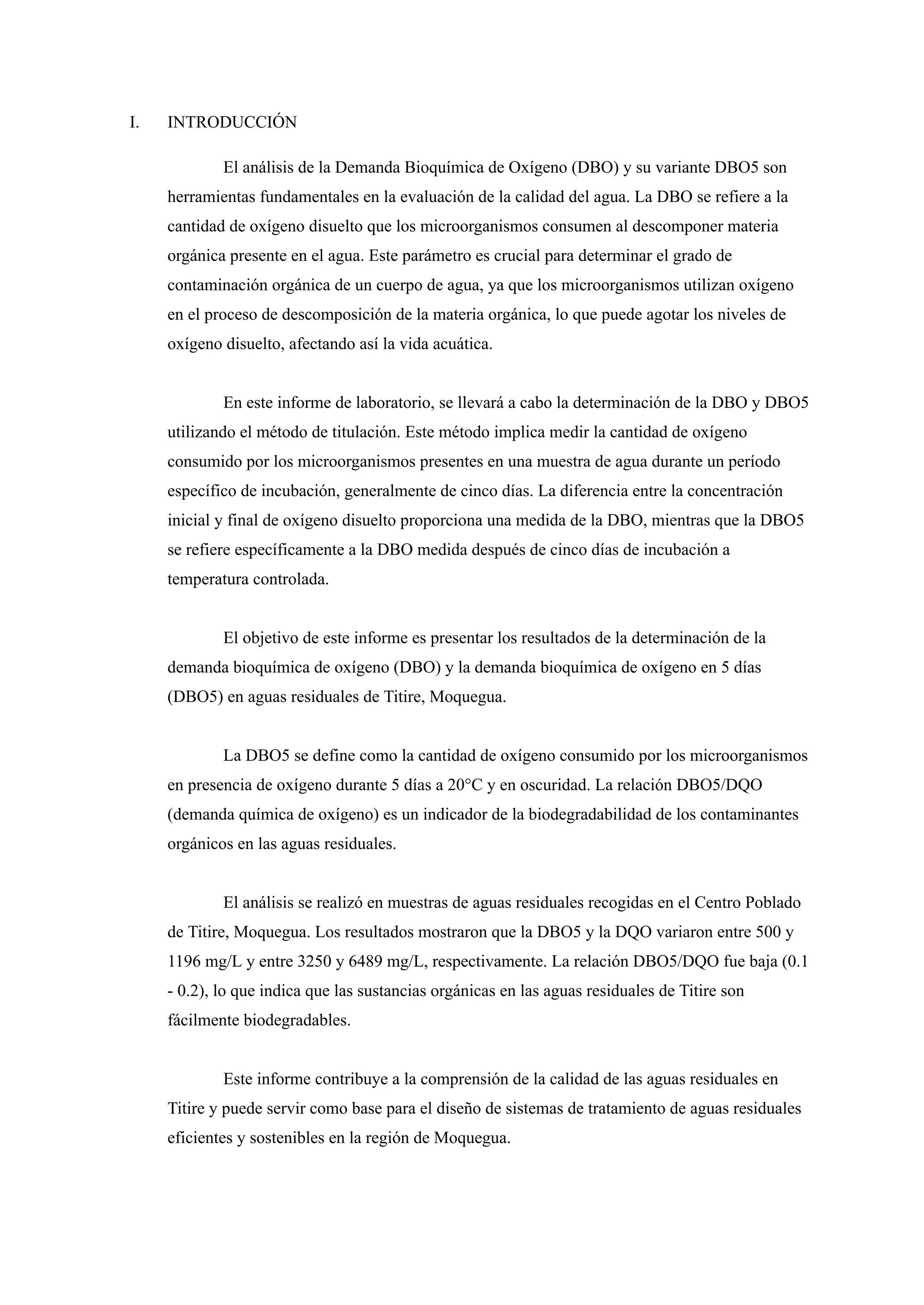 DETERMINACIÓN DE DEMANDA BIOQUÍMICA DE OXIGENA (DBO5) DEL RÍO TITIRE.pdf