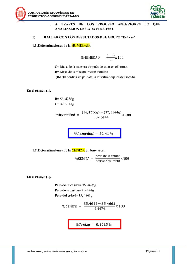 Determinación de sólidos solubles en alimentos | PDF