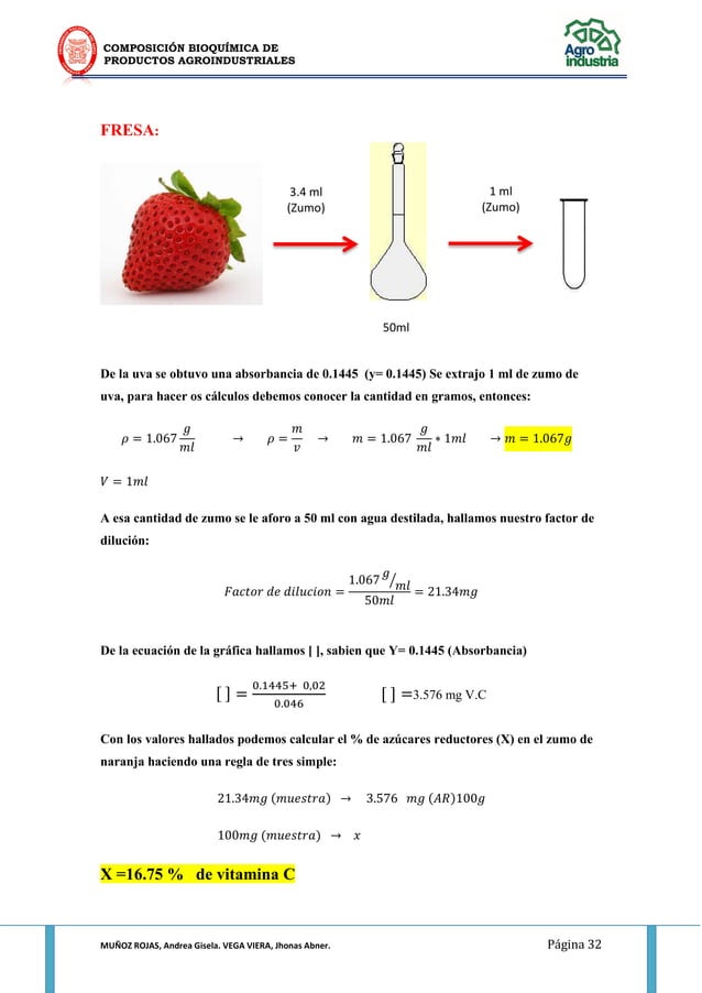 Determinación de sólidos solubles en alimentos | PDF