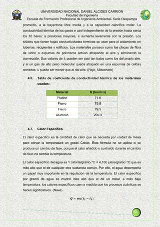 Determinacion de conductividad termica 100% | PDF