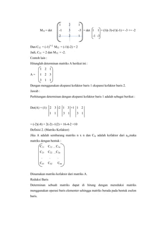 Makalah Determinan UPB | DOCX