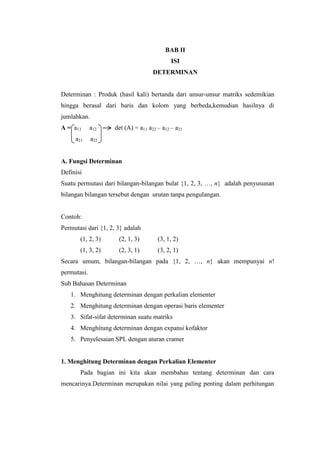 Makalah Determinan UPB | DOCX