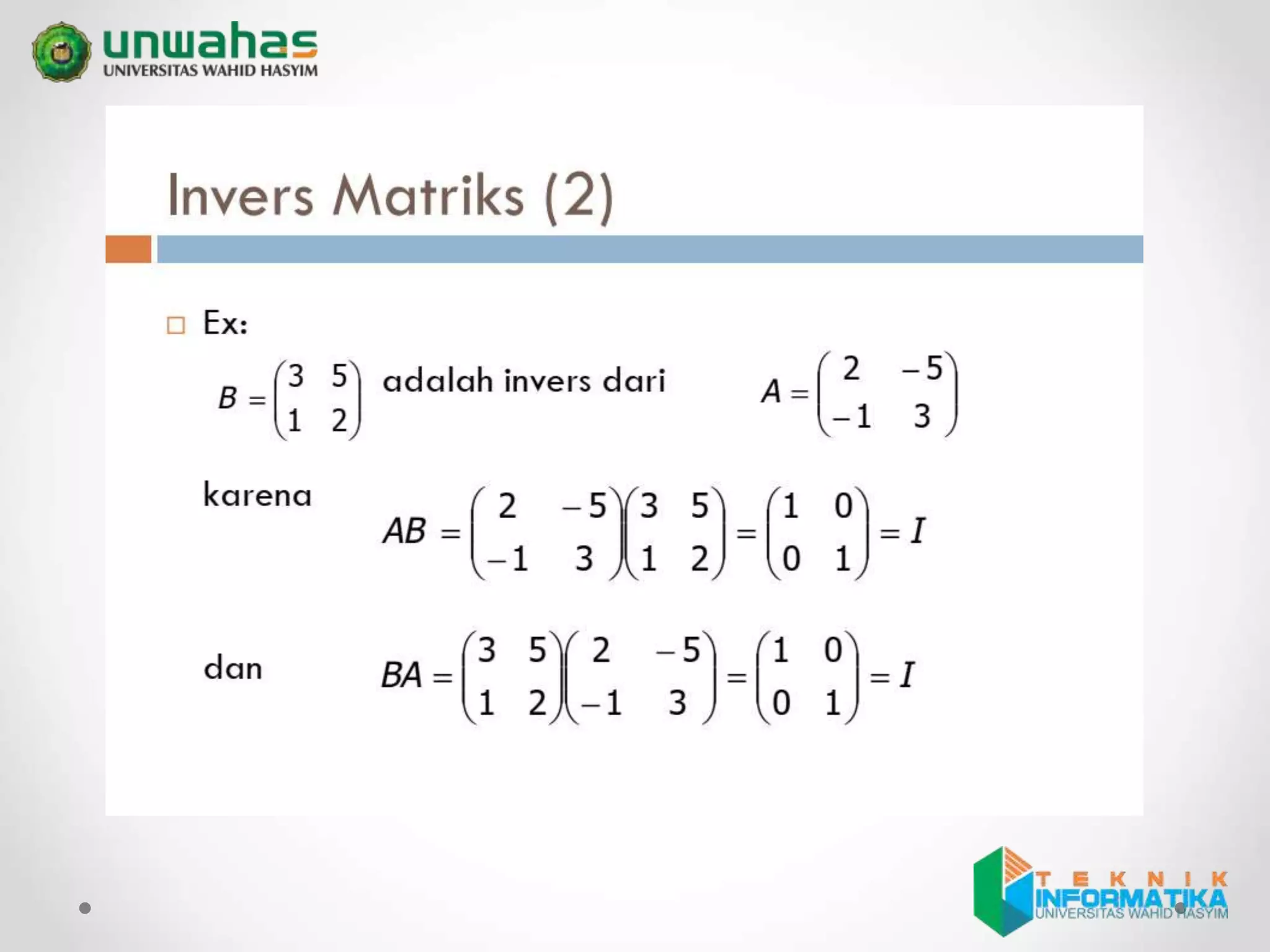 DETERMINAN DAN INVERS MATRIKS 22.ppt