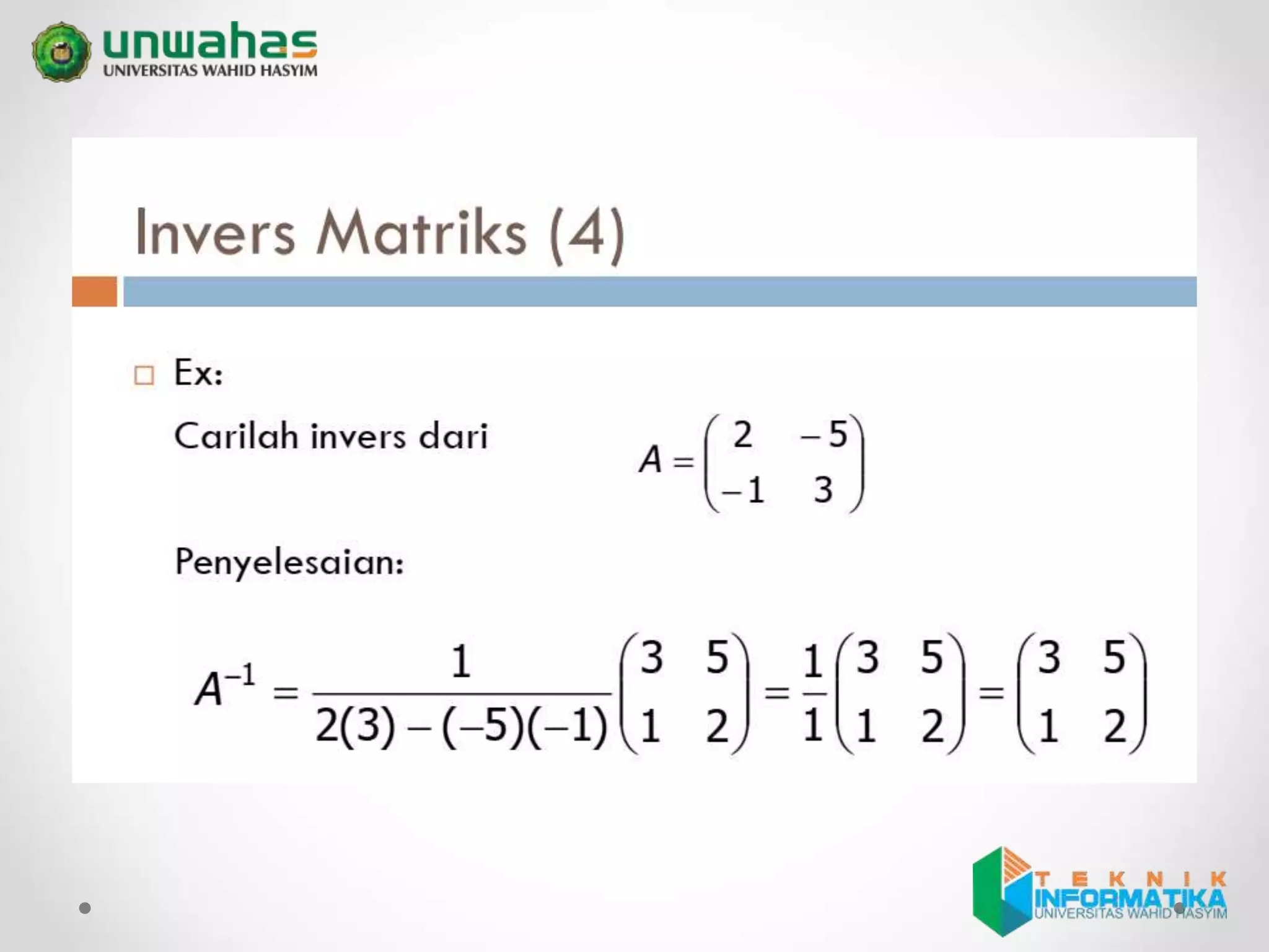 DETERMINAN DAN INVERS MATRIKS 22.ppt