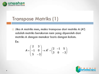 DETERMINAN DAN INVERS MATRIKS 22.ppt