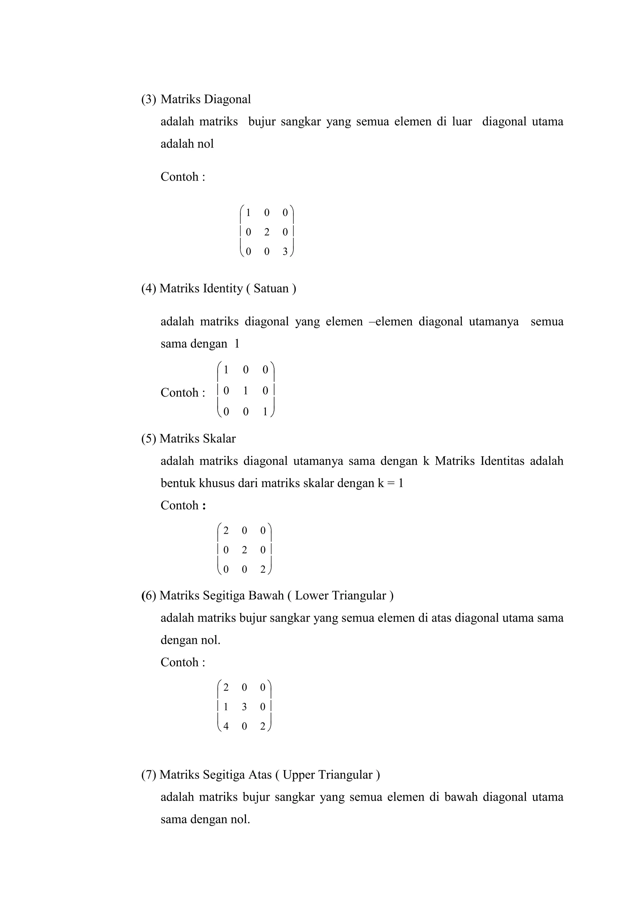 Determinan matriks hasil dekomposisi | DOCX
