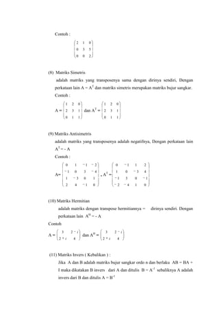 Determinan matriks hasil dekomposisi | PDF