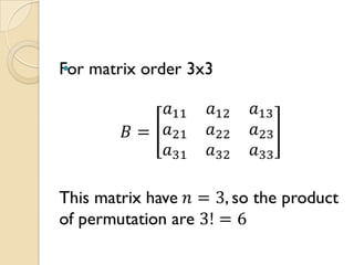 Determinant | PPTX