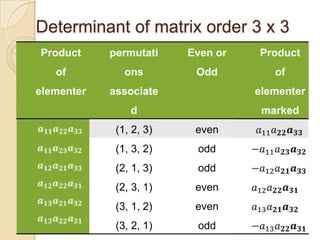 Determinant | PPTX