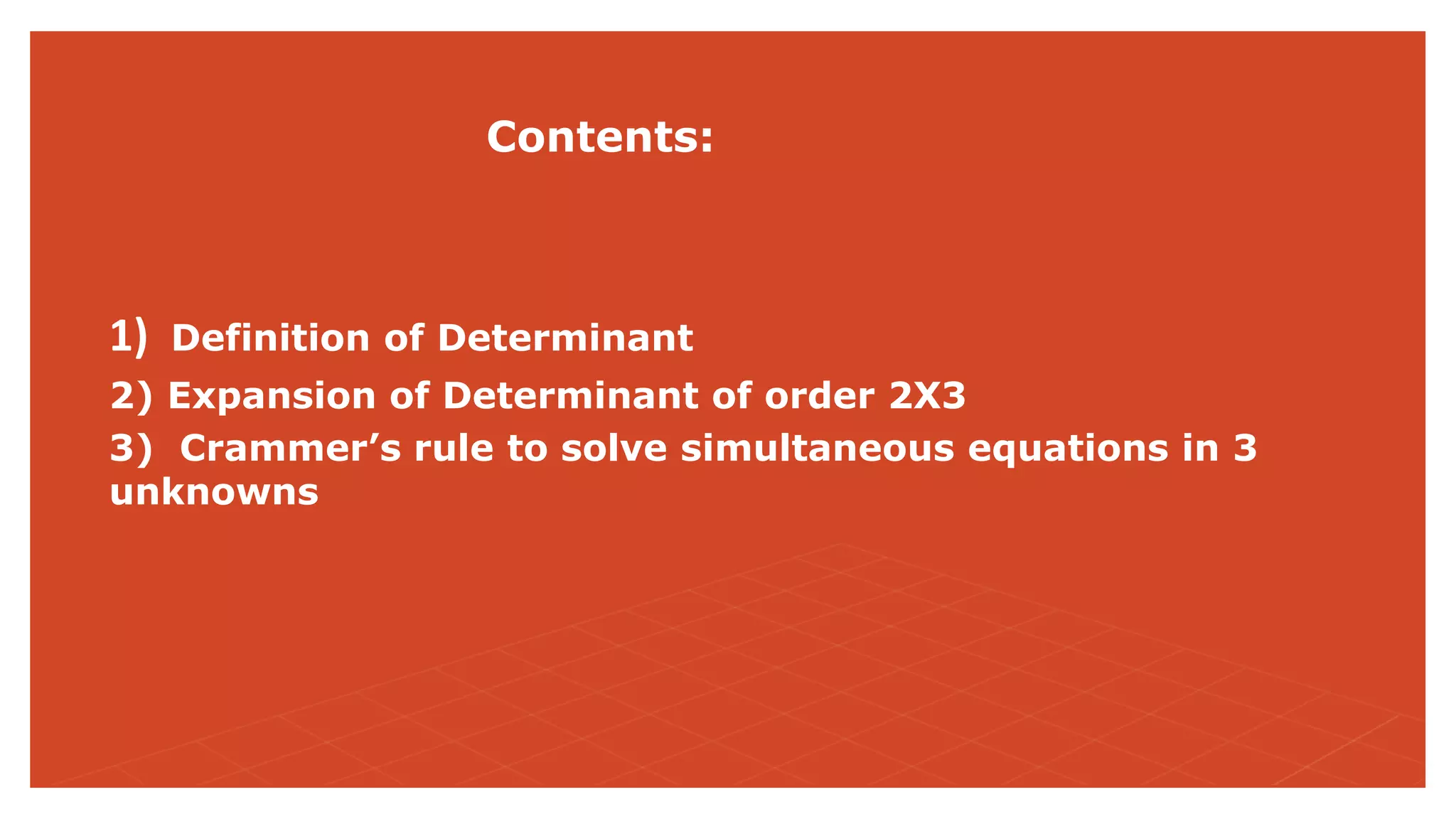 Determinant | PPTX