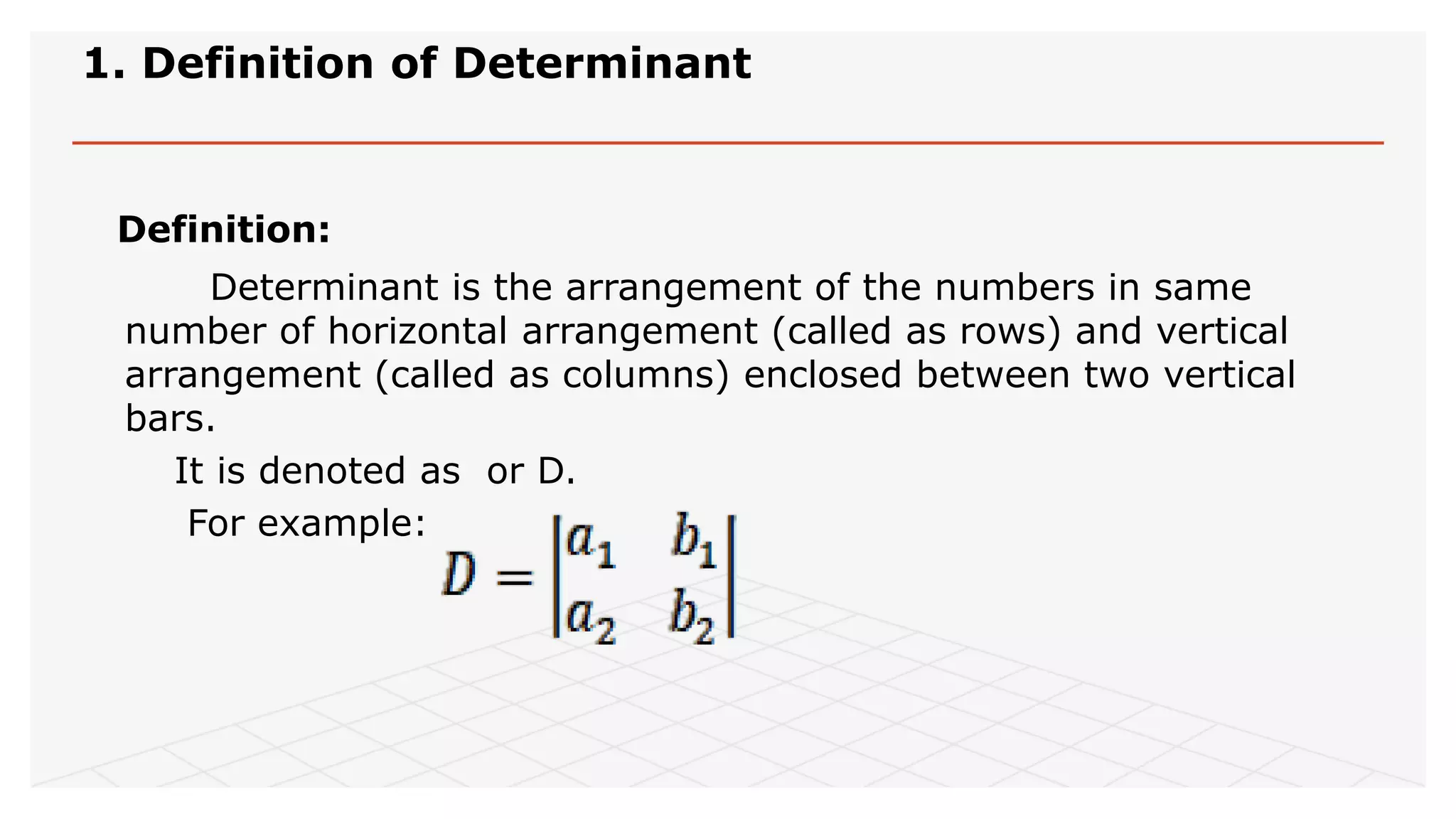 Determinant | PPTX