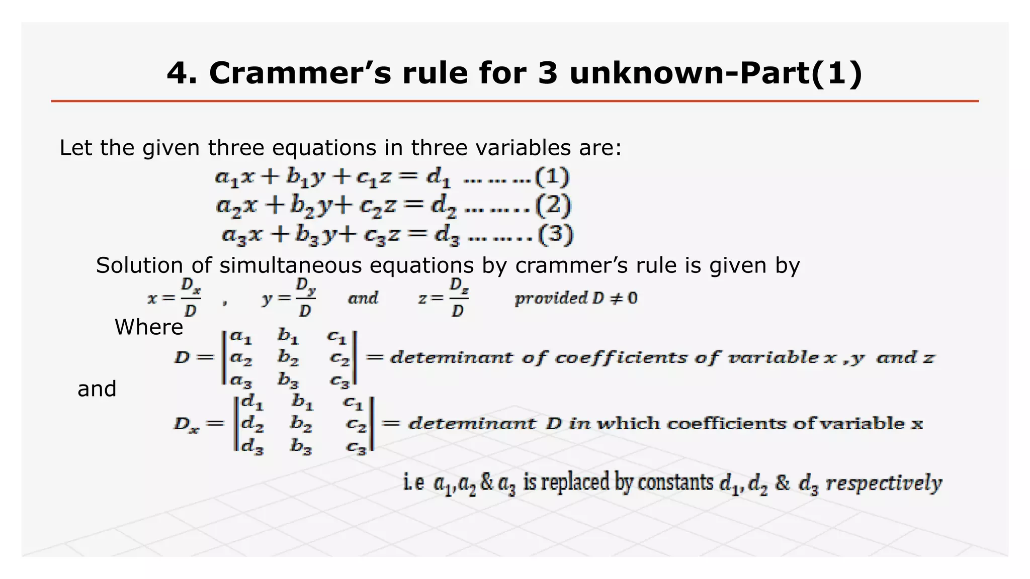 Determinant | PPTX