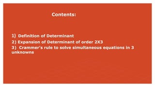 Determinant | PPTX