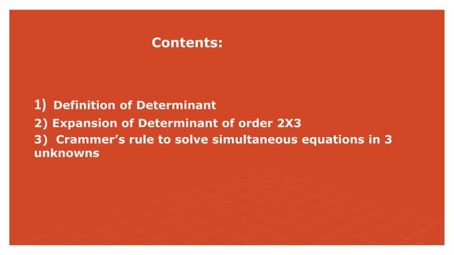 Determinant | PPT