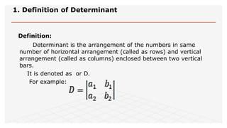 Determinant | PPTX