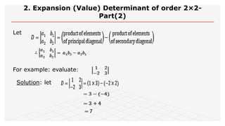 Determinant | PPTX