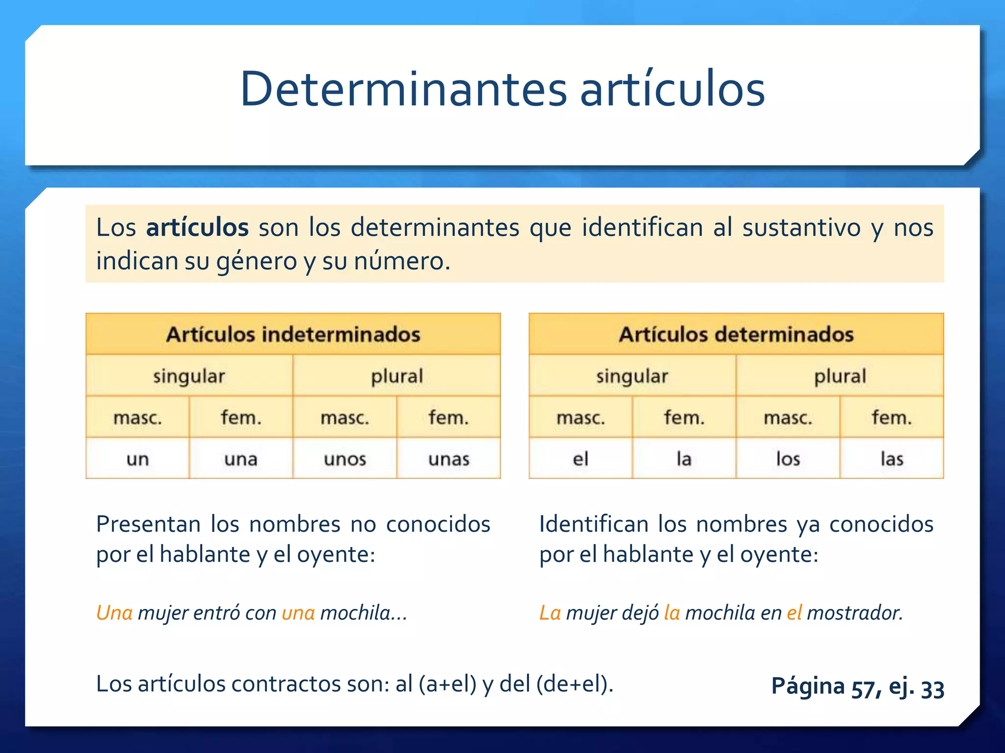 Determinantes y pronombres | PPTX