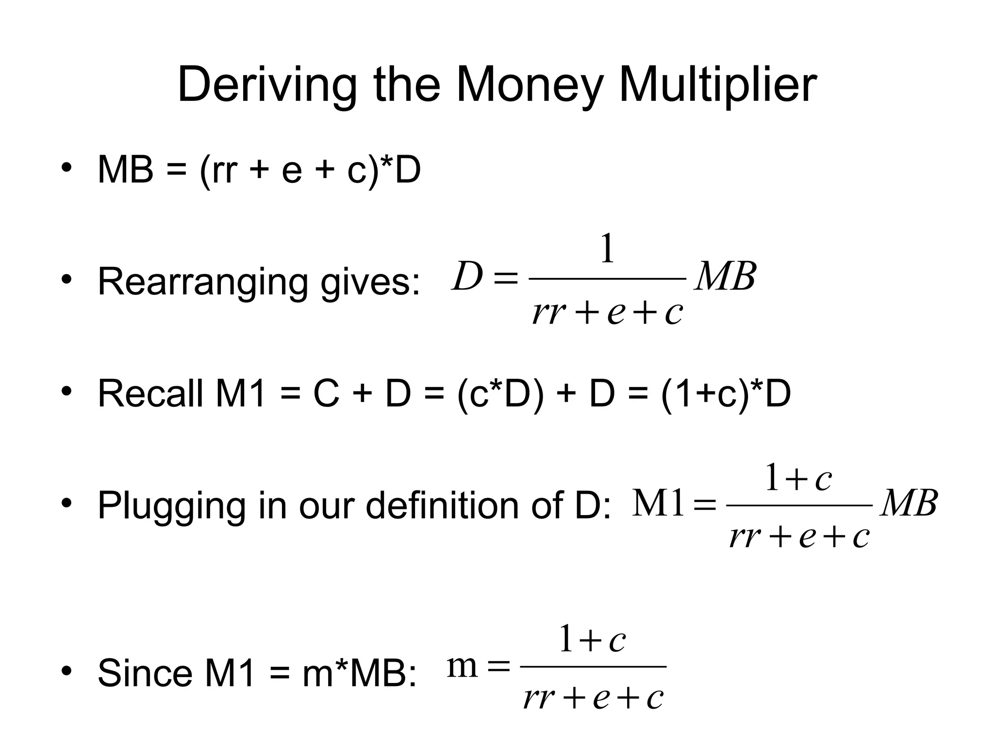 Determinant of Money Supply | PPT