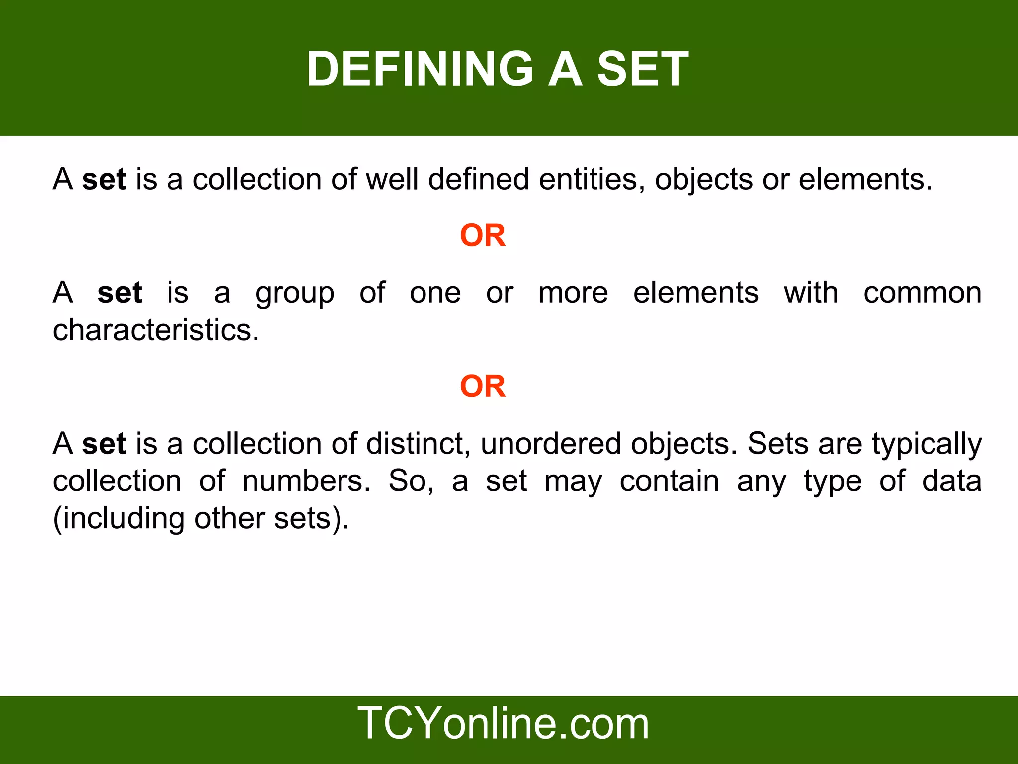 Set Theory | PPT