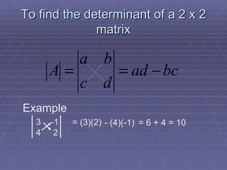Determinants | PPT