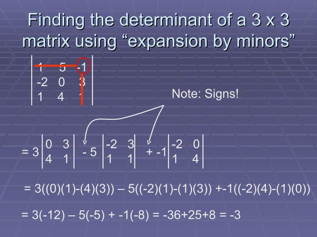 Determinants | PPT