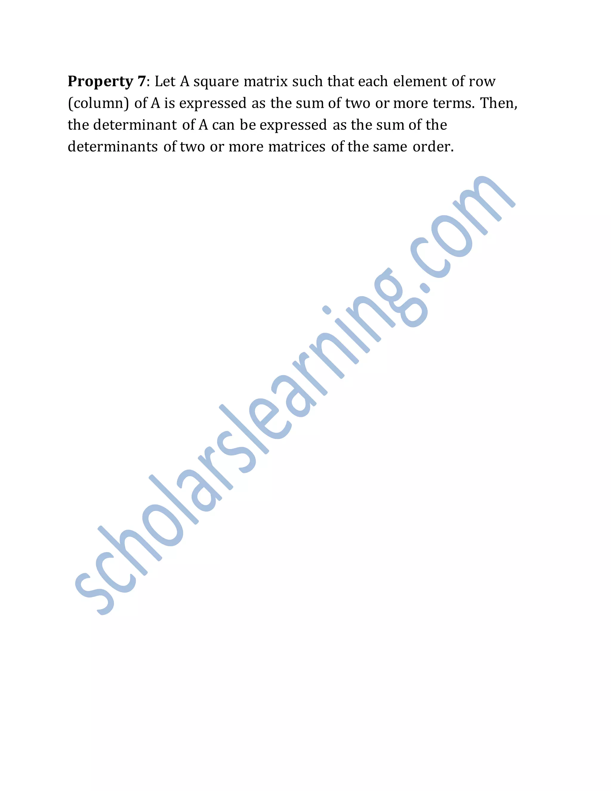 Determinants | DOCX