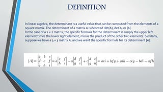 Determinants | PPTX